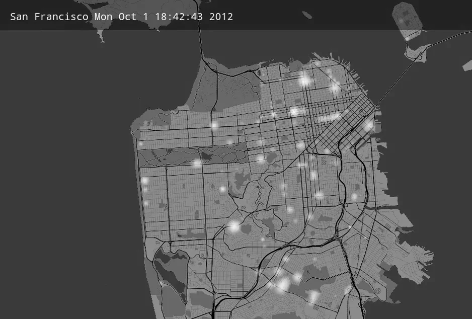San Francisco Muni Bus Flow Visualization